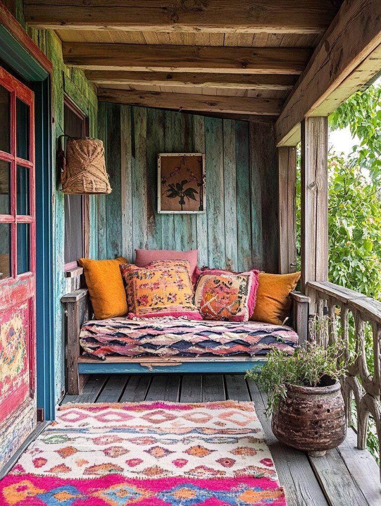 20+ Stunning Boho-Chic Front Porch Ideas